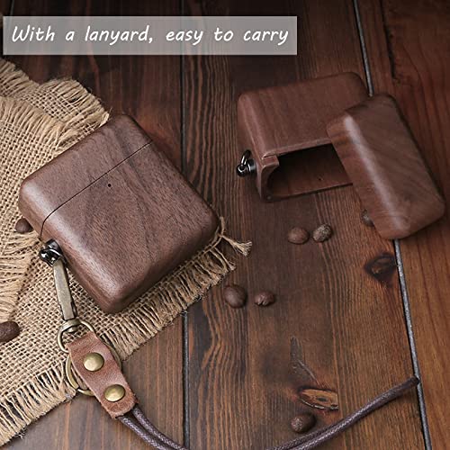 for Bose QuietComfort II Case,Fashion Premium Walnut Wood Business Cover for Bose QuietComfort II