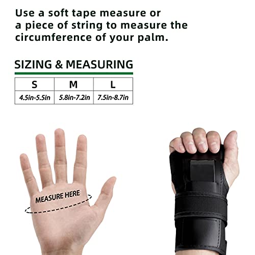 viclvin Wrist Guards with Palm Protection Pads for Adults and Kids, Adjustable Wrist Palms Protective Gear for Skateboarding, Longboarding, Roller Blading, Inline Skating, Snowboarding