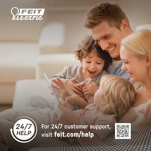 Feit Electric 60-Watt Equivalent CA10 LED Light Bulb, Dimmable Enhance Glass Candelabra Filament, 500 Lumens, 13 Yrs. Lifetime, 2700K Soft White, 6-Pack - CFC60/927CA/FIL/6