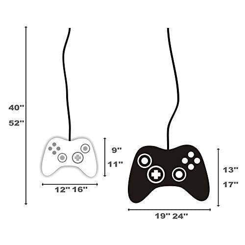 FlyWallD Game Wall Decal Boys Gamer Room Gaming Decals Bedroom Decor Video Game Controller Vinyl Art Stickers