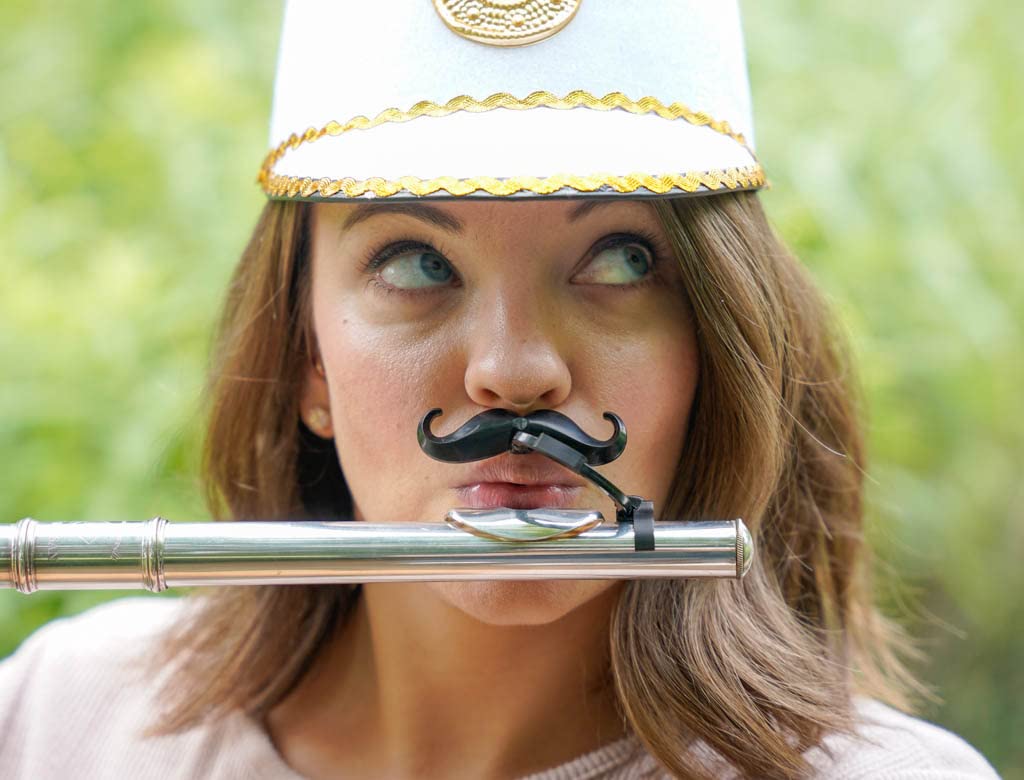 Flute-stache - The Original Clip-on mustache for Flute by Brasstache