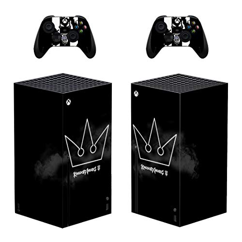 FELIPE SEIJI KUBA Protective Vinyl Skin Decal Cover for Xbox Series X Console Wrap Sticker Skins with Two Free Wireless Controller Decals Kingdom Hearts