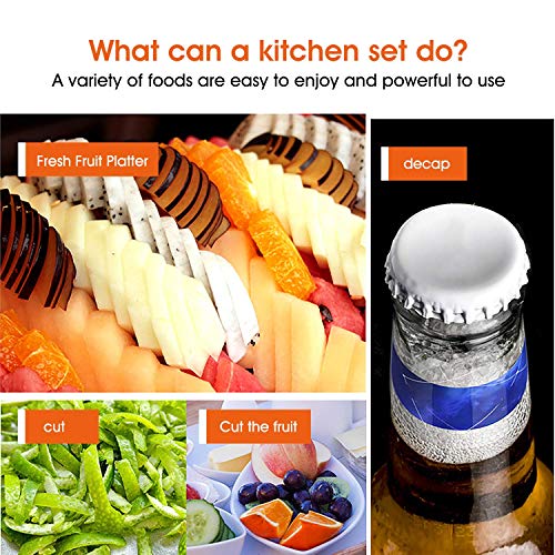 Fruit Cutting Board and Knife Box ,Autoor Multifunction Kitchen Tool Set with Good Grips Prep Y-Peeler