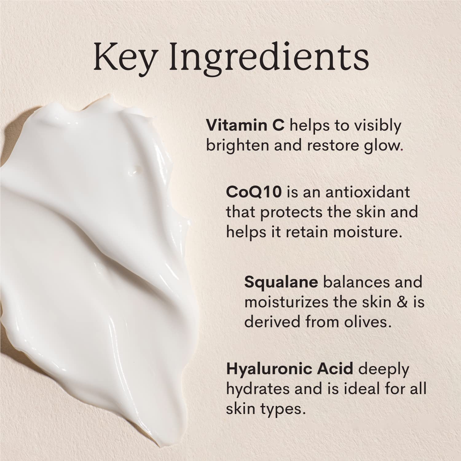 FLEUR & BEE Brightening Moisturizer | Clean, 100% Vegan | Anti Aging, Wrinkle Cream with Vitamin C | Wrinkles, Hyperpigmentation & Dark Spot Corrector for Face | Crème de la Cream 1.5 oz