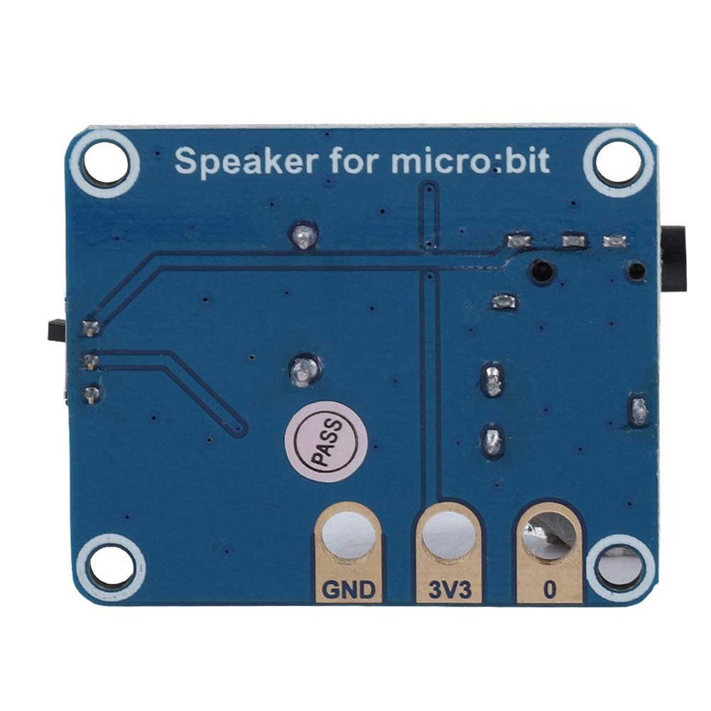 fosa Speaker Module Expansion Board for Micro: bit BBC NS8002 Chip Compatible Speaker for Micro: bit Music Player Support Headphone,Volume Adjustment Function