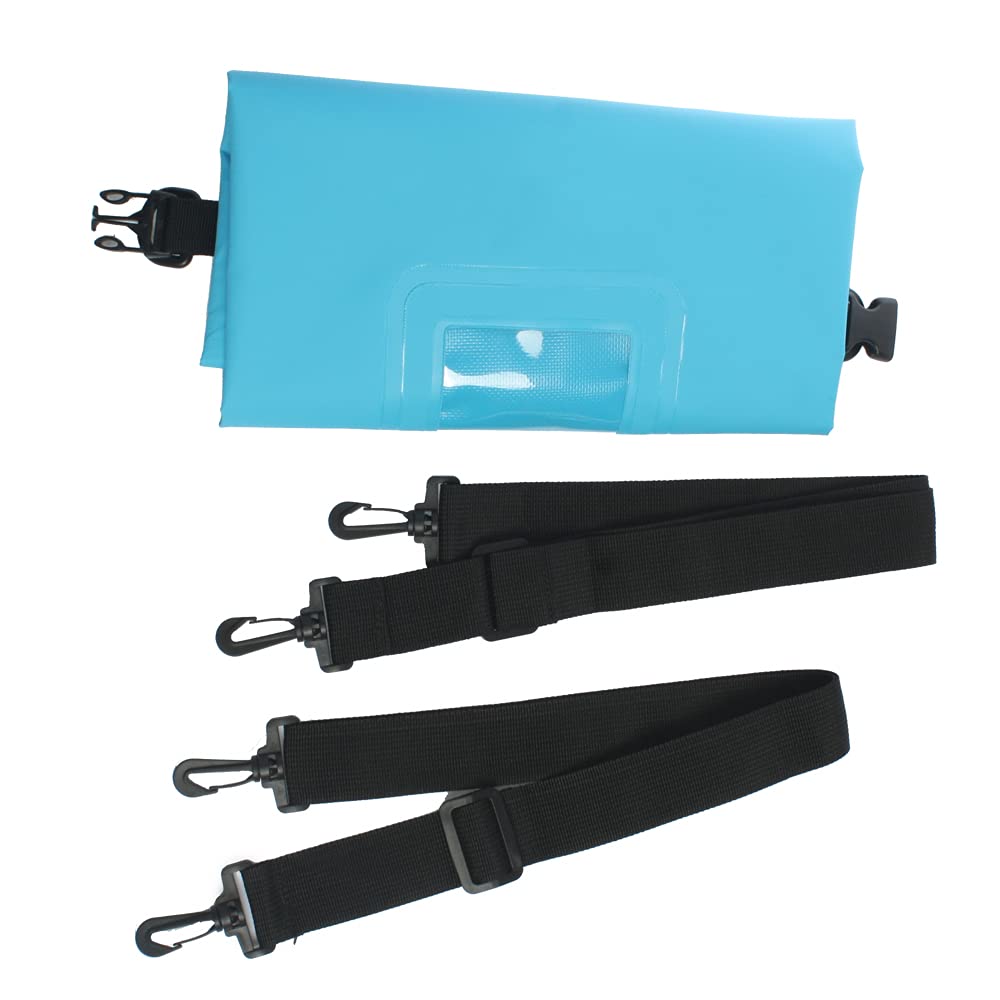 Floating Waterproof Dry Bag 15L/20L/30L, Roll Top Lightweight Storage Bag Backpack, Keeps Gear Dry for Kayaking,Perfect for Rafting, Boating, Swimming, Beach,Camping, Hiking (Sky Blue, 30L)