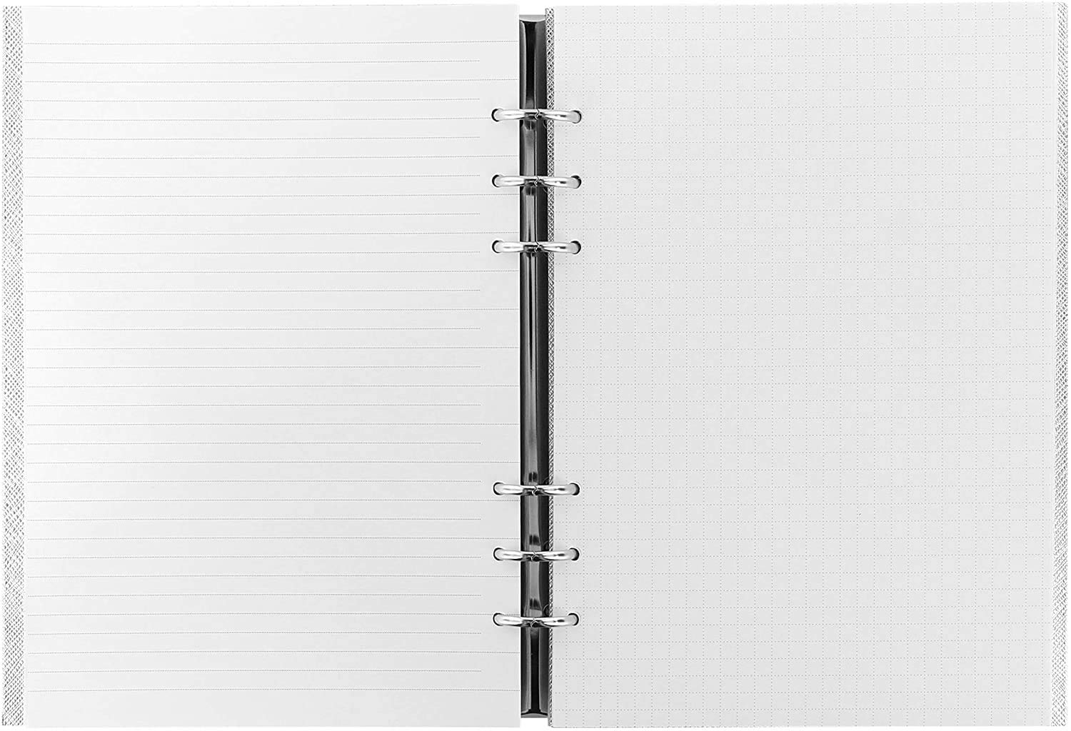 Filofax B145004 Refillable Saffiano Mettalic Clipbook, A5 Size, Silver