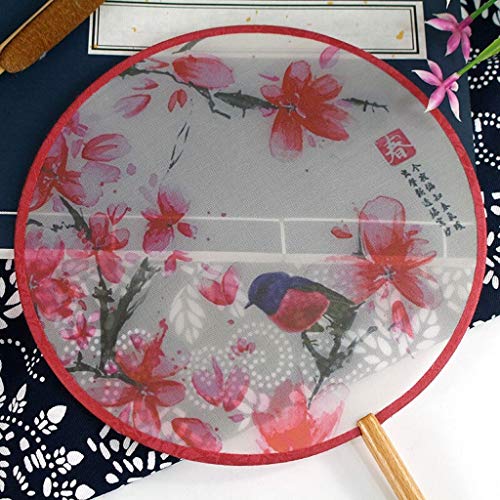 Folding Fan Ancient Style Fan Dance Fan Hand-Painted Palace Fan Chinese Style Silk Fan Hanfu Gift Fan for Friends