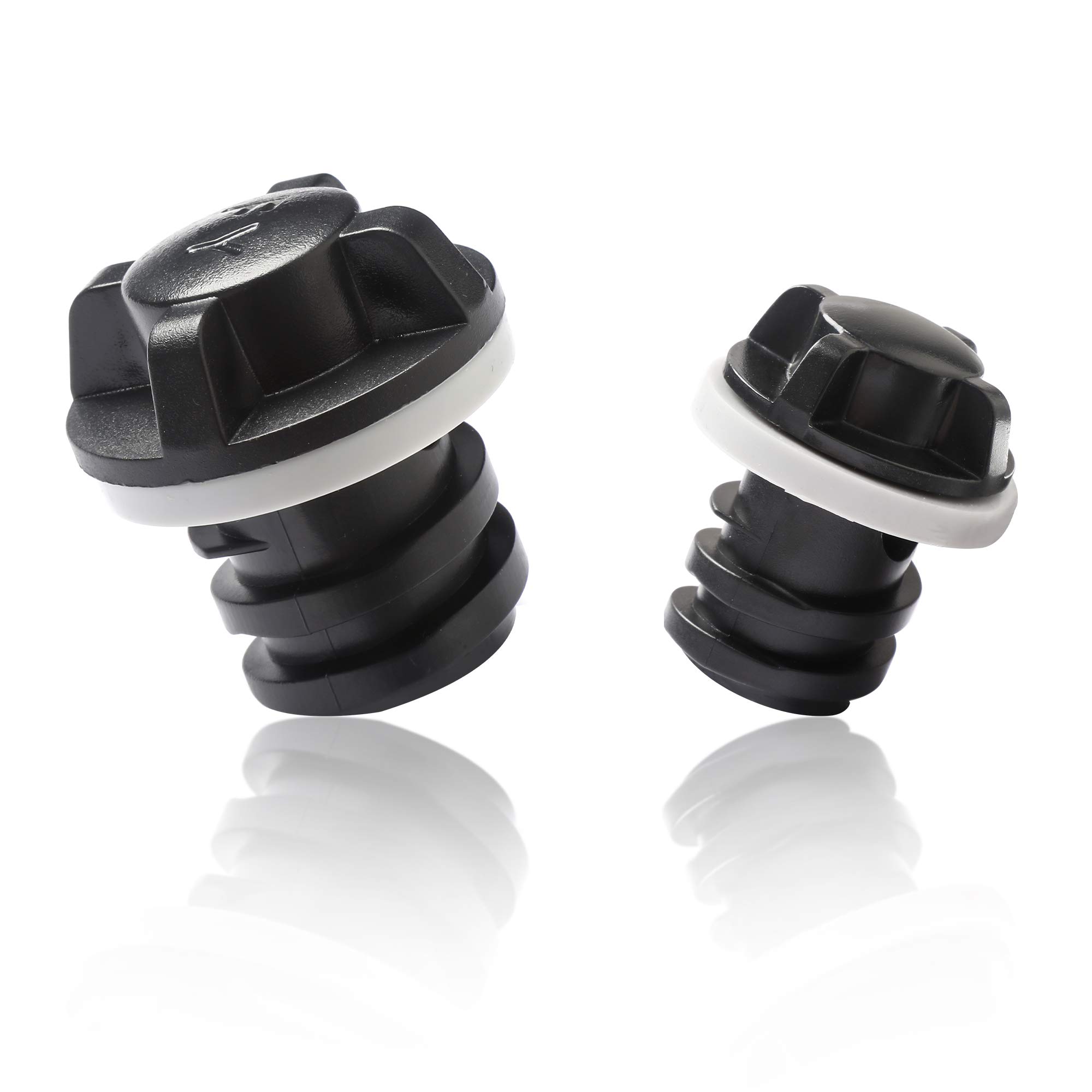 fivertik Drain Plugs Replacement for RTIC Coolers,Compatible with RTIC 20QT, 45QT, 65QT with New 2 Drains Coolers (Large & Small) 2 Pack