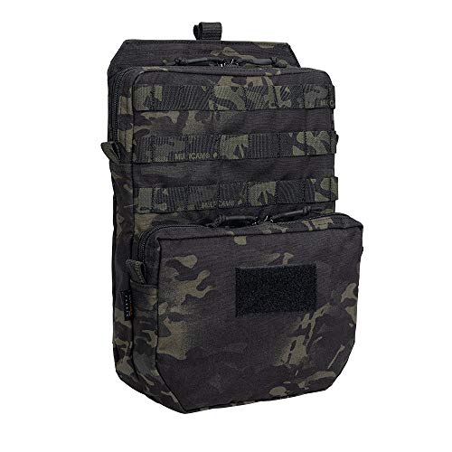 EXCELLENT ELITE SPANKER Tactical MOLLE Hydration Pack for 3L Hydration Water Bladder Molle Vest Accessory (Multicam Black)