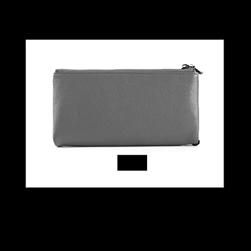 N/A Women's Long top Layer Cowhide Wallet Super Large Capacity Card Slot Men's and Women's Multifunctional Handbag (Color : E, Size : 1)