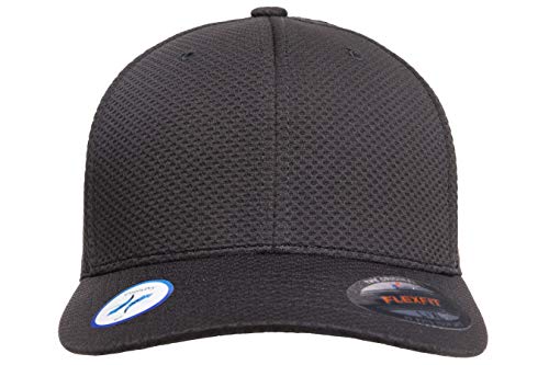 Flexfit mens Cool & Dry 3d Hexagon Jersey Hat, Black, Small-Medium US