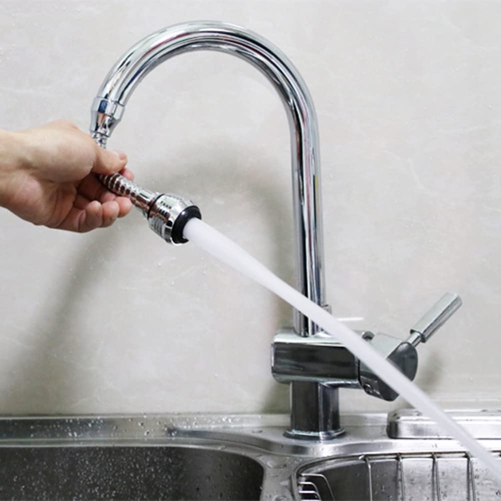 Flexible Faucet Sprayer | Flexible Tap Extension Aerator 360 Degree Rotatable - Water Saving Faucet Extension Sprayer for Kitchen Sink Speesy