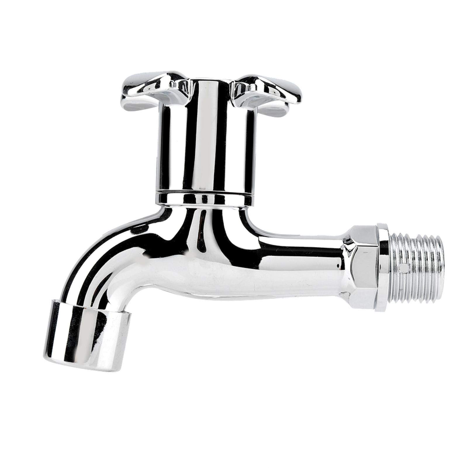 Washbasin Faucet Sink Faucet, Faucet with Single-Outlet and Handle,Suitable for Washing Machine Faucet, Kitchen Sink, Bathroom, Bathtub, Garden