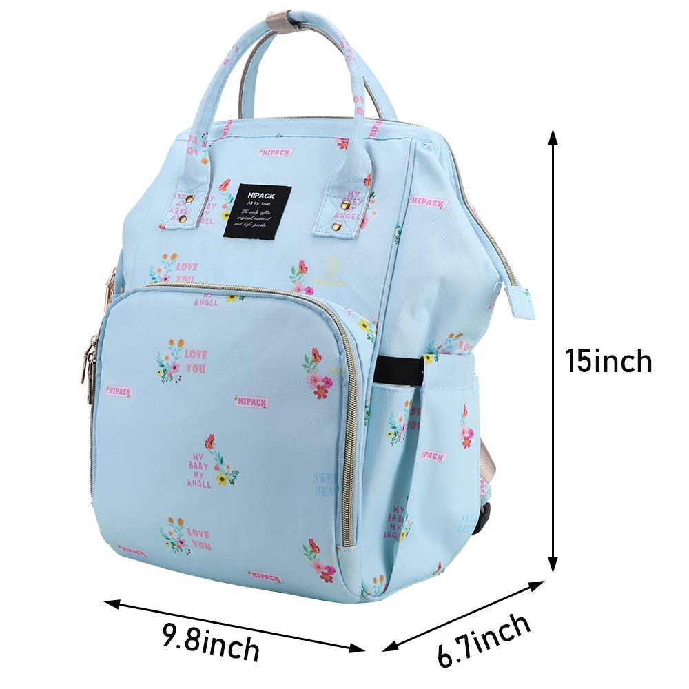 Funnideer Diaper Bag Backpack,Large Capacity Diaper Bag for Mom/Dad with USB Charging Port,Stroller Straps,Multi-Function Waterproof Backpack Nappy Bags for Baby Care, Durable and Fashionable