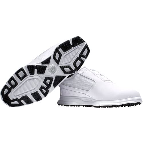 FootJoy Men's Superlites XP BOA Previous Season Style Golf Shoe, White/White, 10.5