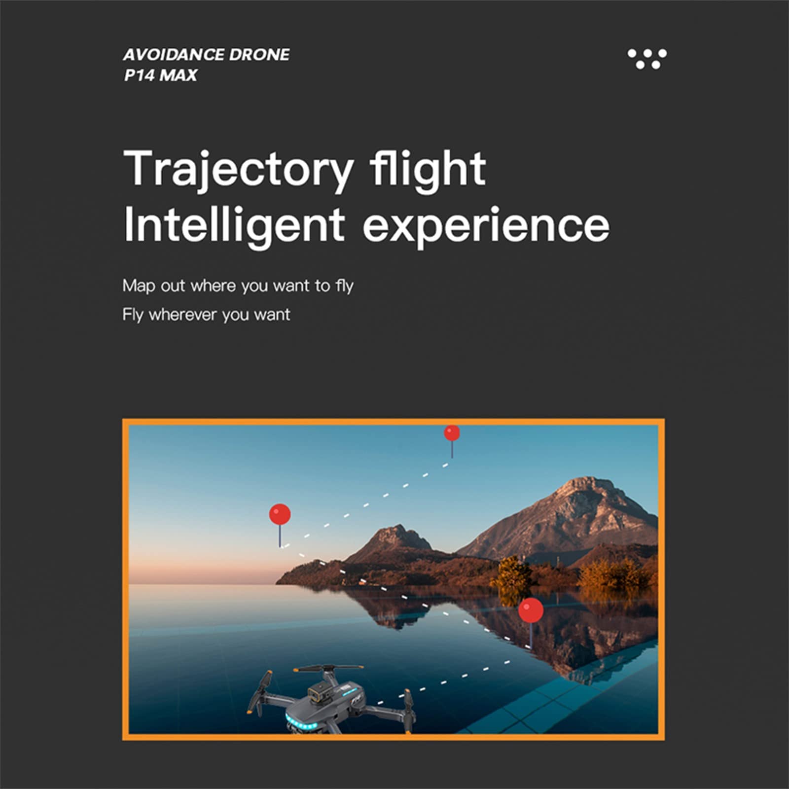 Foldable Drone with 4K Dual Camera for Adults, RC Quadcopter WiFi FPV Live Video, Altitude Hold, Headless Mode, One Key Take Off, Mini Drone with Carrying Case for Beginners #B