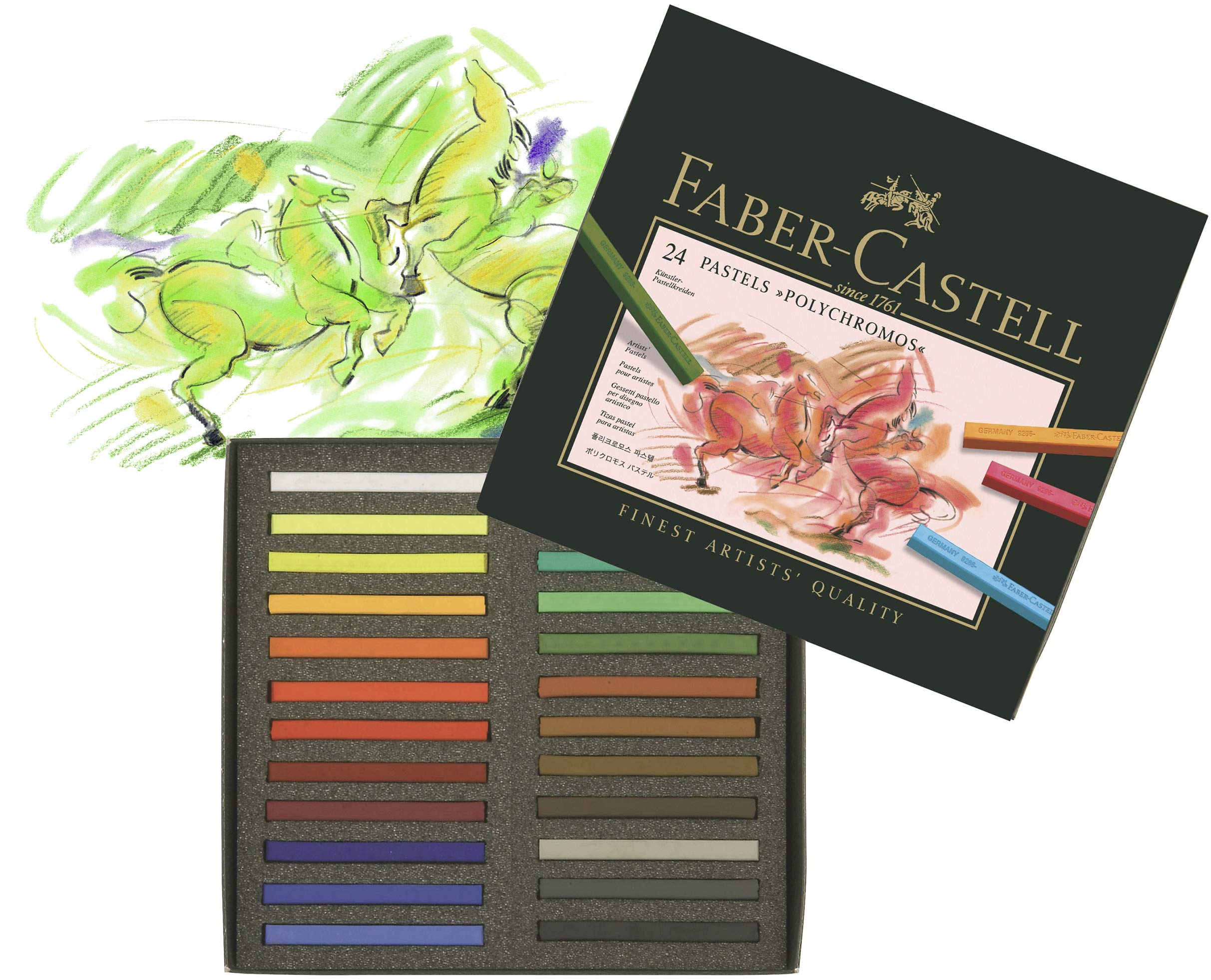 Faber-Castell Polychromos Artists Pastels - Box of 24