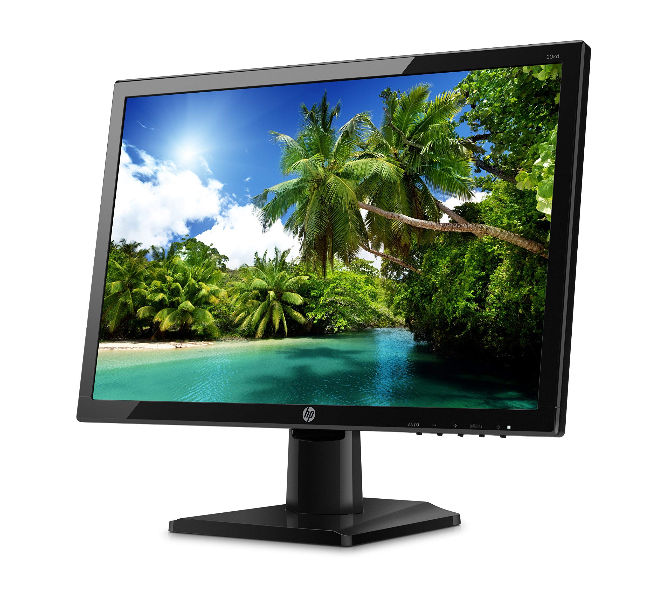 HP 20kd 19.5-Inch IPS Monitor with LED Backlight, Tilt, VGA and DVI-D Ports (Black, T3U83AA) (Renewed)