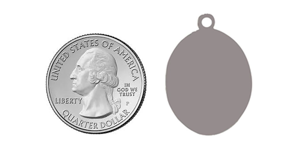 F A Dumont Sterling Silver St. Philip Neri Pendant with 24" Stainless Steel Heavy Curb Chain. Patron Saint of U S Army Special Forces