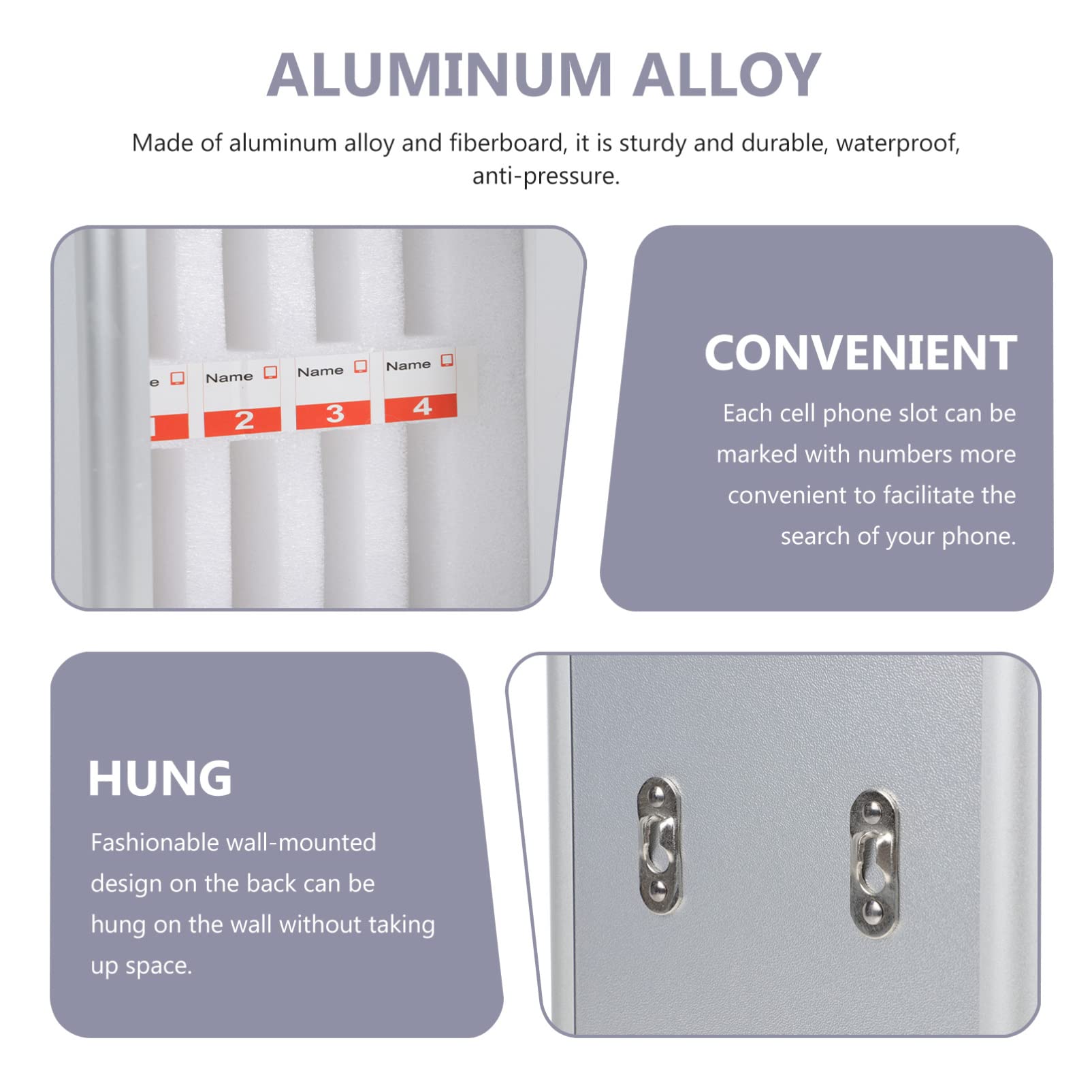 Hemoton Mobile Phone Safe Mobile Phone Cabinet Phone Lock Timer Lock Cell Phone Kids Classroom Phone Holder Smartphone Jail Cell Phone Jail with Organizer Fiberboard Desktop Child