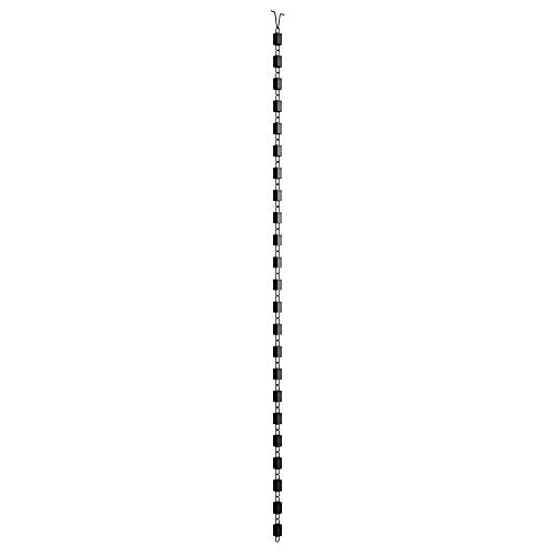 Rain Chains Direct - Square Link Rain Chain - 8.5 FT - Durable Black Powder-Coated Aluminum - Premium Rain Chains for Gutters