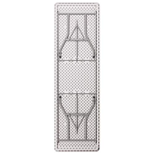 Flash Furniture 8-Foot Granite White Plastic Folding Table