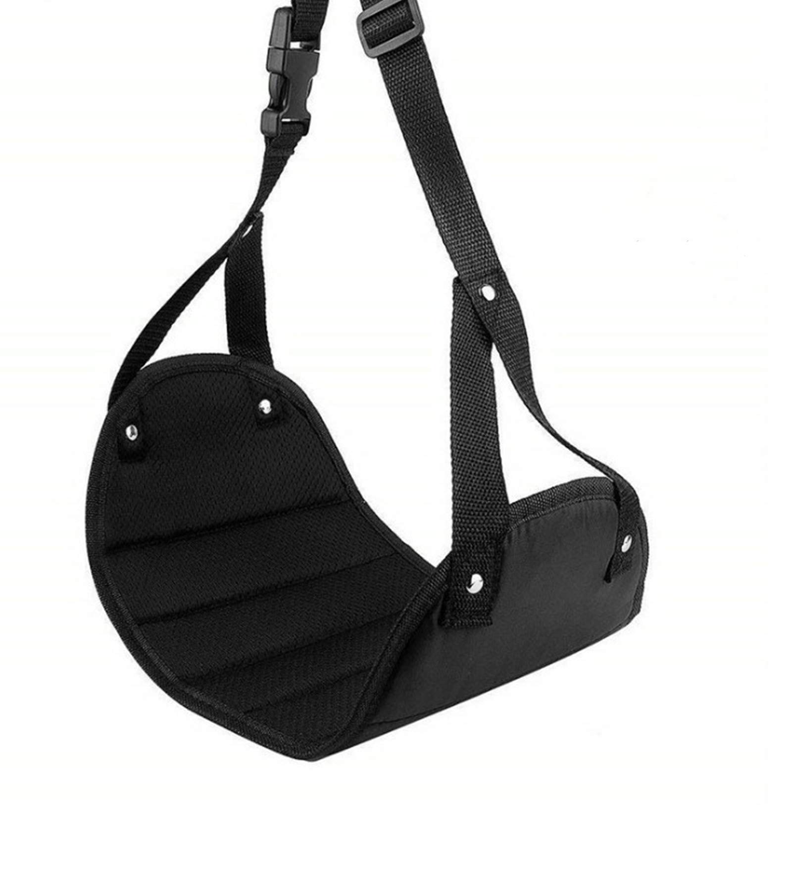 Footrest Hammock for Travel Airplane Office Home | Mini Portable Travel Flight Carry-on Accessories (+ Black Sleep mask)