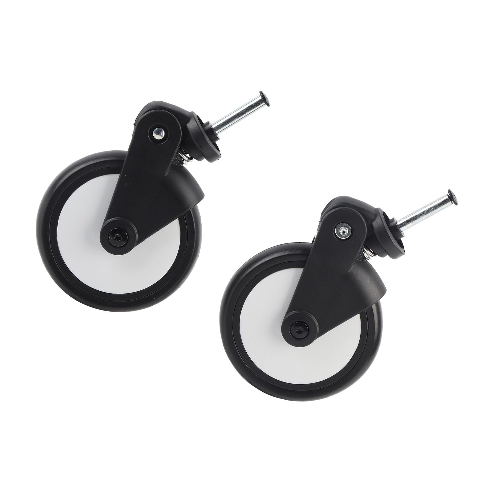 GLOGLOW Front Wheel Set for Baby Jogger, Premier Strollers Replacement Caster Wheels Set Baby Strollers Rubber Wheels Accessories Yoya Vovo Wheel Kids Carriage with Tools(Front Wheel)