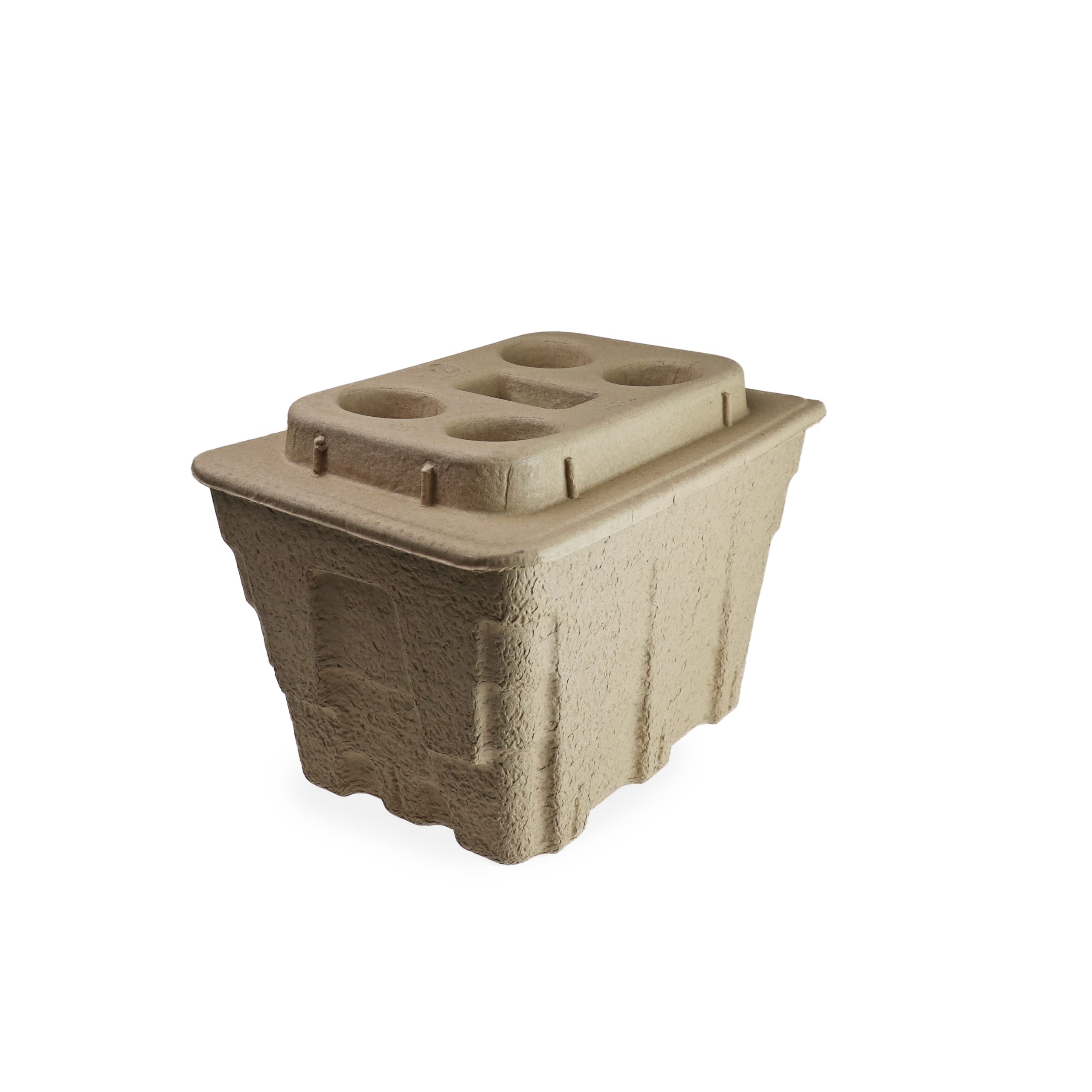 Footprint's Fiber Eco Cooler (5 Pack) - 100% Plastic Free, Reusable Cooler! Disposable Eco-Cooler, Natural