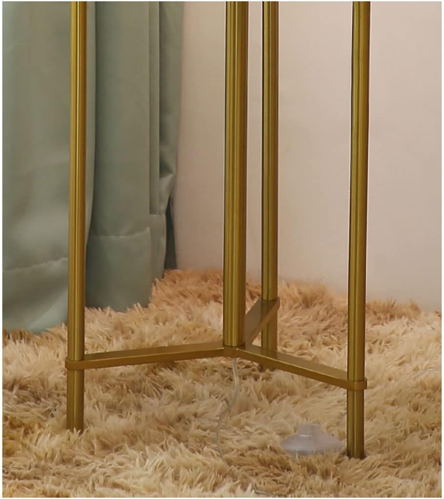 Floor Lamp Table 2 In1 Side Table and Floor Lamp Nordic Luxury Crystal Standing Lamp for Bedroom Living Room Office Reading