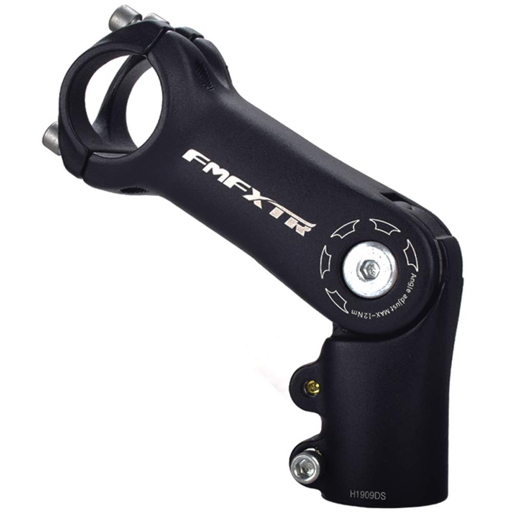 FOMTOR Adjustable Stem 0~90 Degree 90mm MTB Adjustable Bike Stem for 31.8mm(1.25") Handlebar, Suitable for Most of Mountain bike, Road bike, BMX