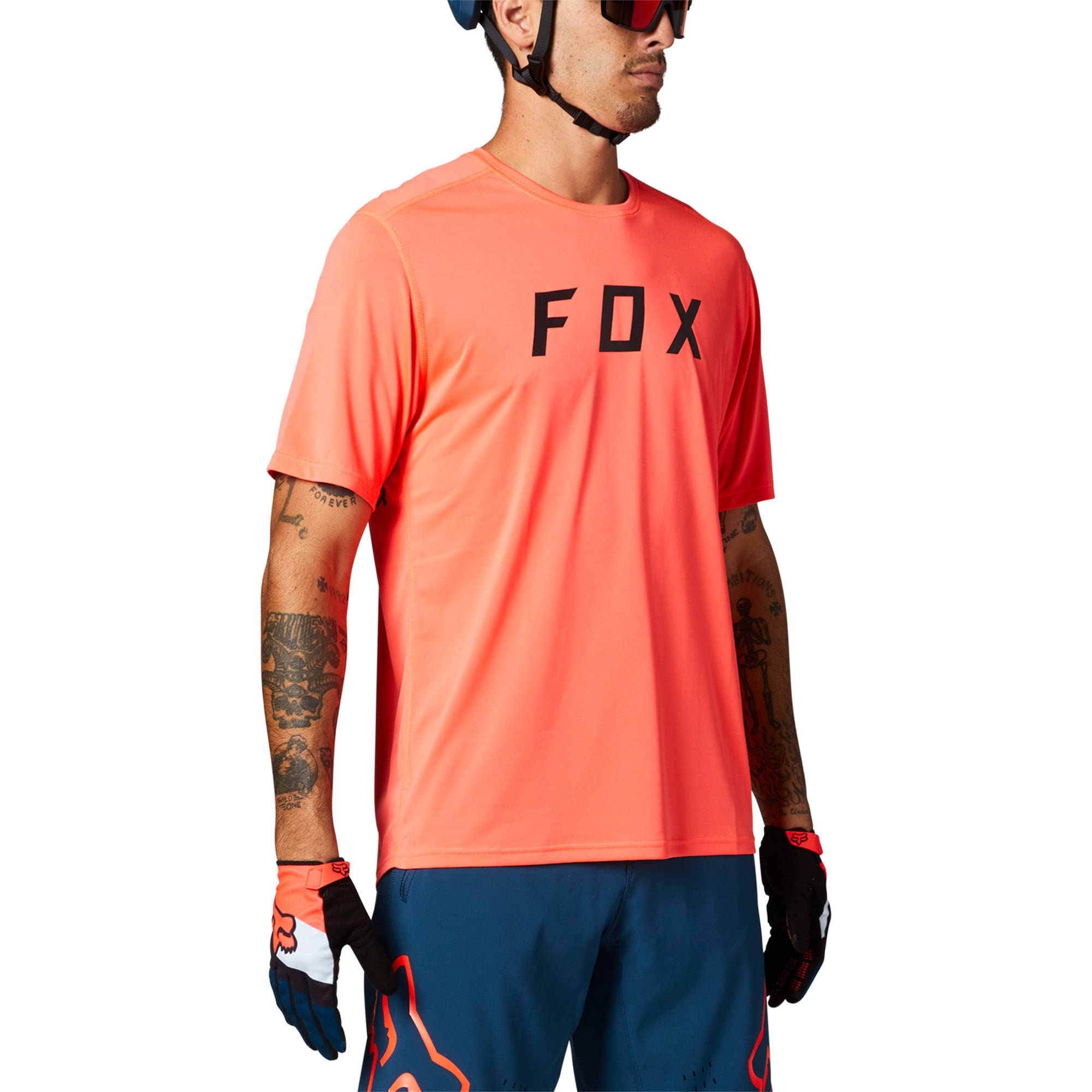 Fox Racing Men's Standard Ranger Short Sleeve Mountain Biking Jersey, Atomic Punch, X-Large
