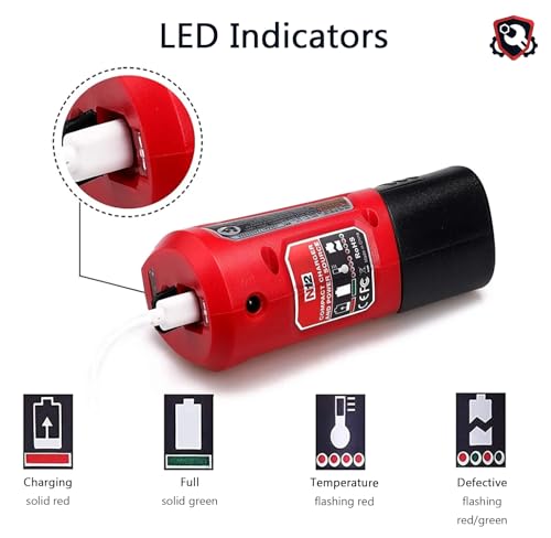 Tool Army M12 USB Charger & Milwaukee Charger | M12 Power Source 48-59-1201, 49-24-2310 Compatible with M12 Milwaukee Heated Jacket Adapter