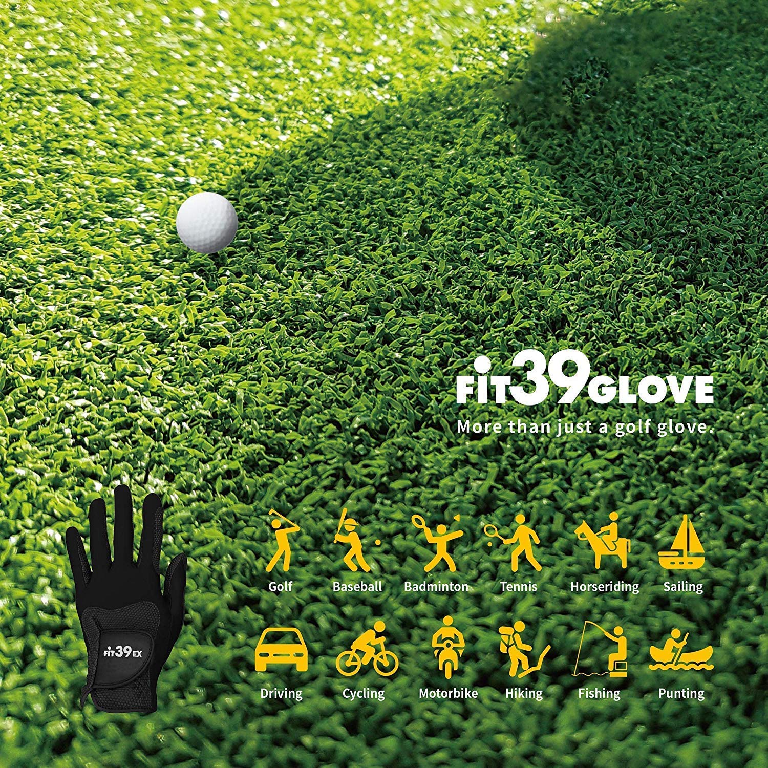 FiT39 Right Hand Golf Gloves (Light Blue/White, SS)