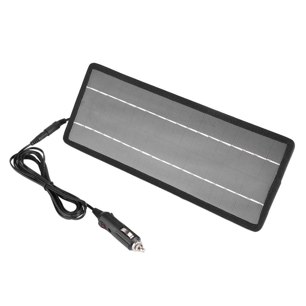GLOGLOW Solar Battery Charger, 12V 4.5W Portable Solar Panel Battery intainer Backup Car Battery Charger for Car Truck Boat RV Trailer
