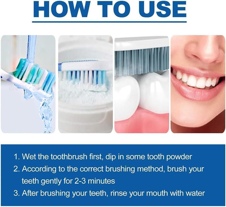 Fortbite Tooth Powder, Fortbite Toothpaste, Fortnite Toothpaste Bentonite Clay,Tooth Powder Stain Removal,Keep Your Teeth and Gums Health (2*PCS)