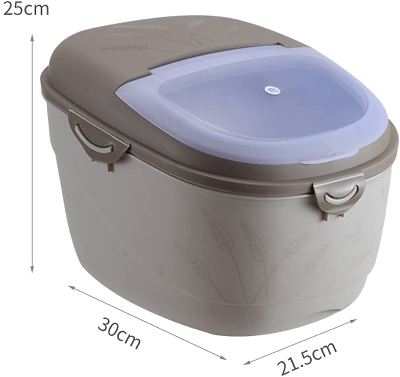 Inzopo 10kg Rice Storage Container Rice Bucket Dry Food Fruit Storage Box Food Storage Jar Food Storage Bin Rice Container Bin for Rice Flour Cereal Baking Supplies