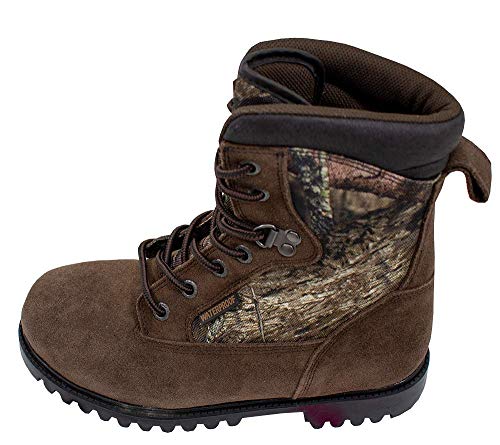 FROGG TOGGS boys Boy's Waterproof Winchester Rascal Boy s Lace Up Boot, Brown Realtree Edge, 1 US