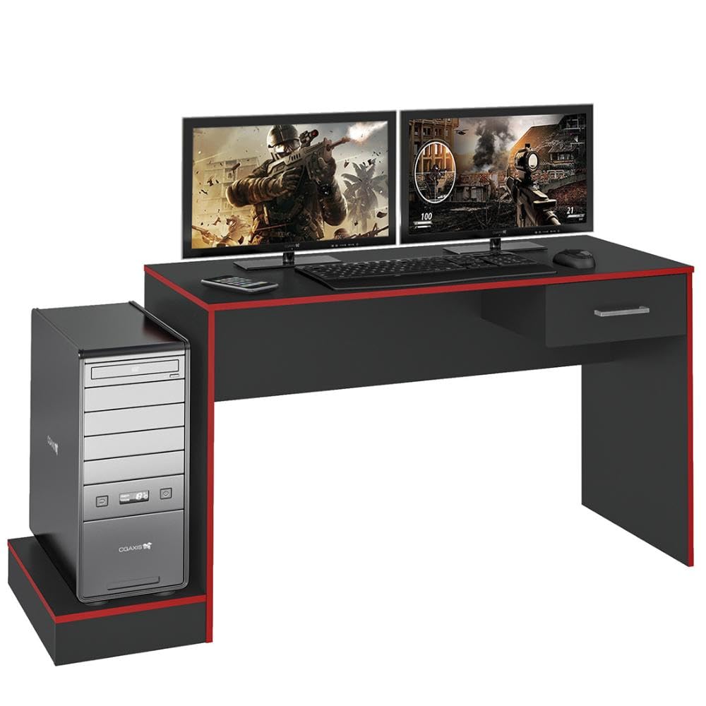 Game Table Online Gamer Color Black/Red - Artely