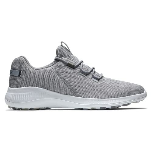 FootJoy Men's Fj Flex Coastal Previous Season Style Golf Shoe, Grey/White, 10
