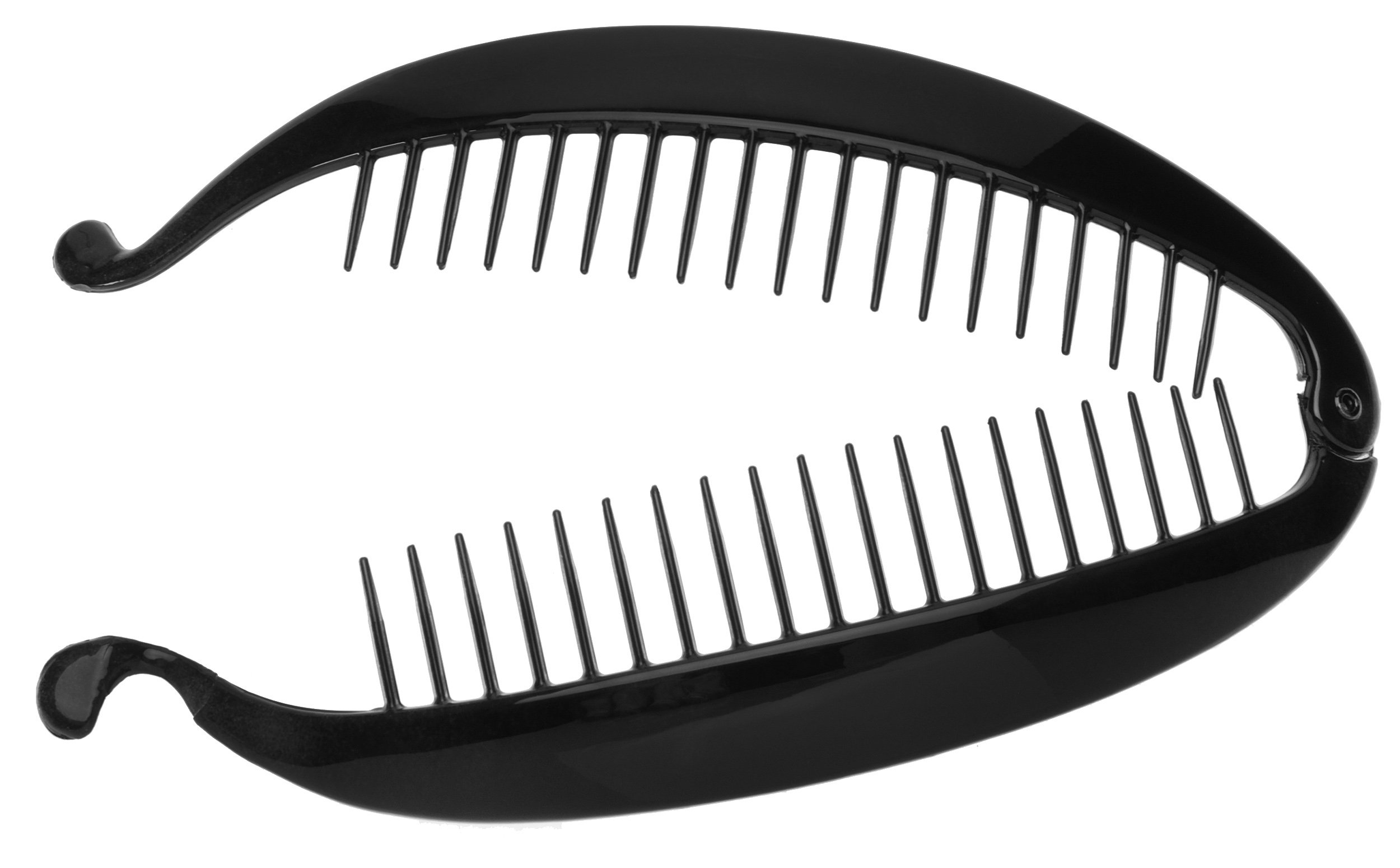France Luxe Large Banana Clip - Black