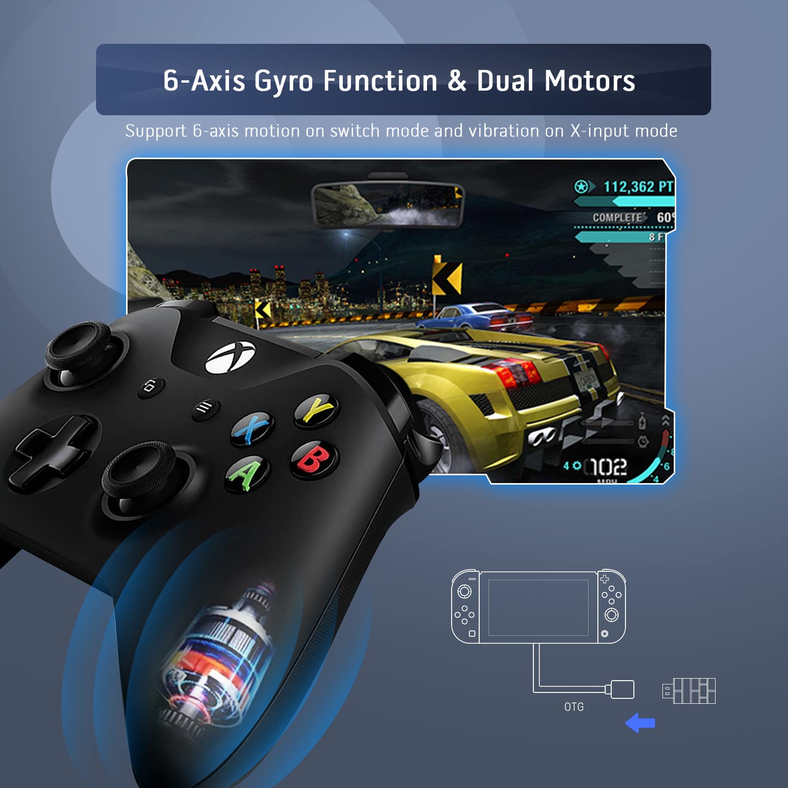 Nargos 8BitDo USB Wireless Bluetooth Adapter Dongle 2 for Switch/OLED, Windows 10/11, Mac & Raspberry Pi, Compatible with Xbox Series X/S, Xbox One, Elite Series 2, Switch Pro, PS5/PS4 Controller