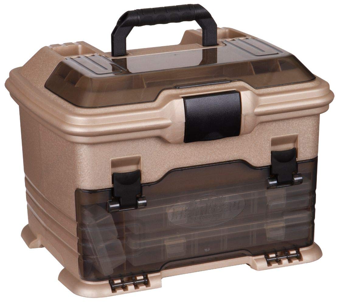 Flambeau Outdoors T4 Smoke Multiloader, Portable Fishing & Tackle Storage Box, Gold/Black