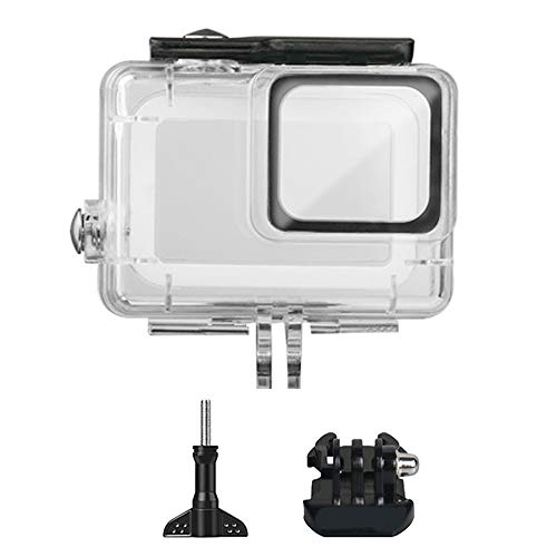 for Waterproof Go pro Hero 7 Silver/White Housing for Protective Rotective Underwater Dive Hero 7 Silver/White Case Transparent