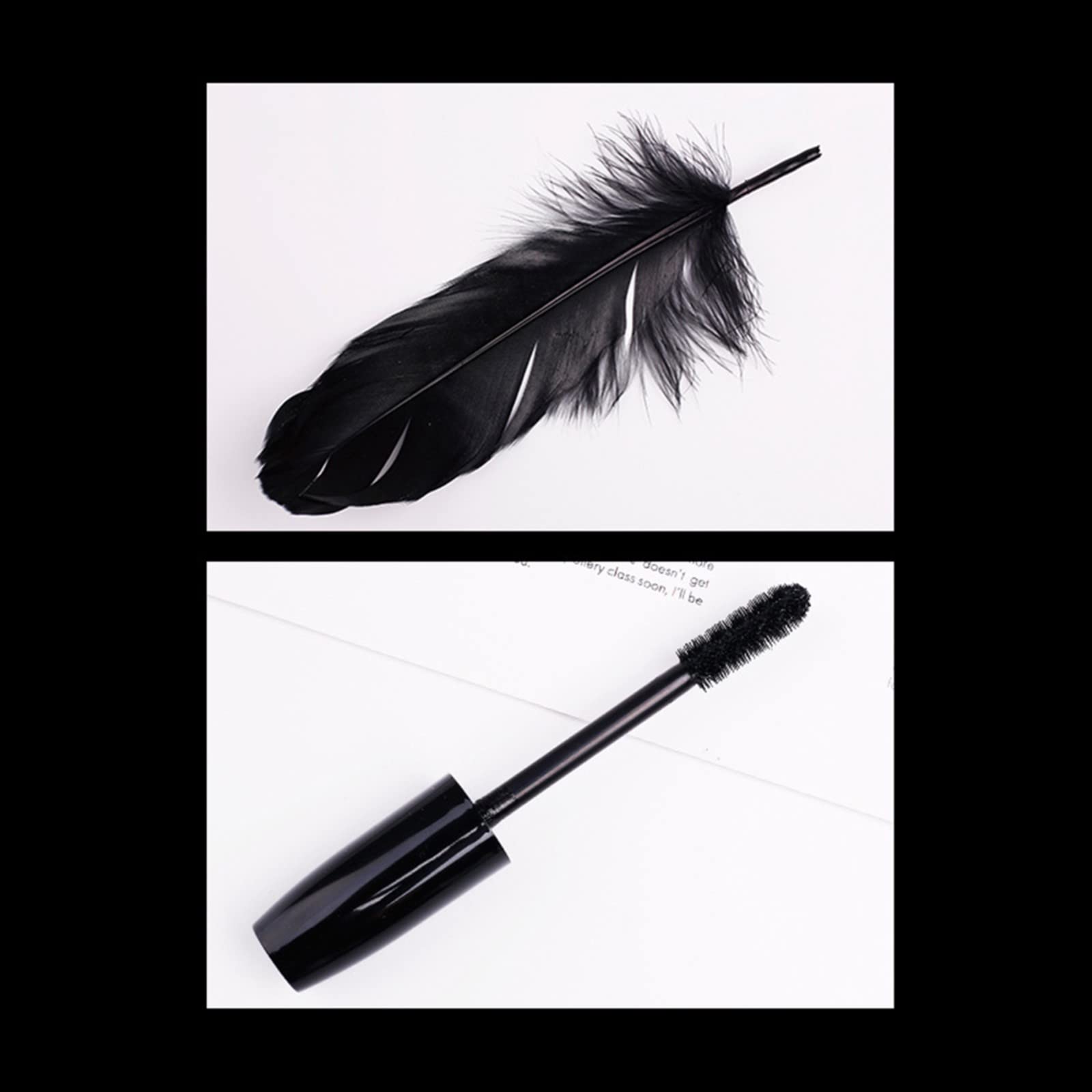 Fiber Lash Mascara Waterproof Luxuriously Longer Thicker Voluminous Eyelashes Long Lasting Dramatic Extension Stain Proof Weak Allergy Formula Better than Sex (Black, One Size)