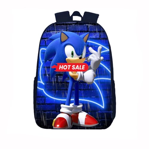 FGJIIFDF Cute Cartoon Anime Backpack for School,3D Print 17 Inch Large Capacity Adjustable Bag for Teens Boys Girls (Blue E)