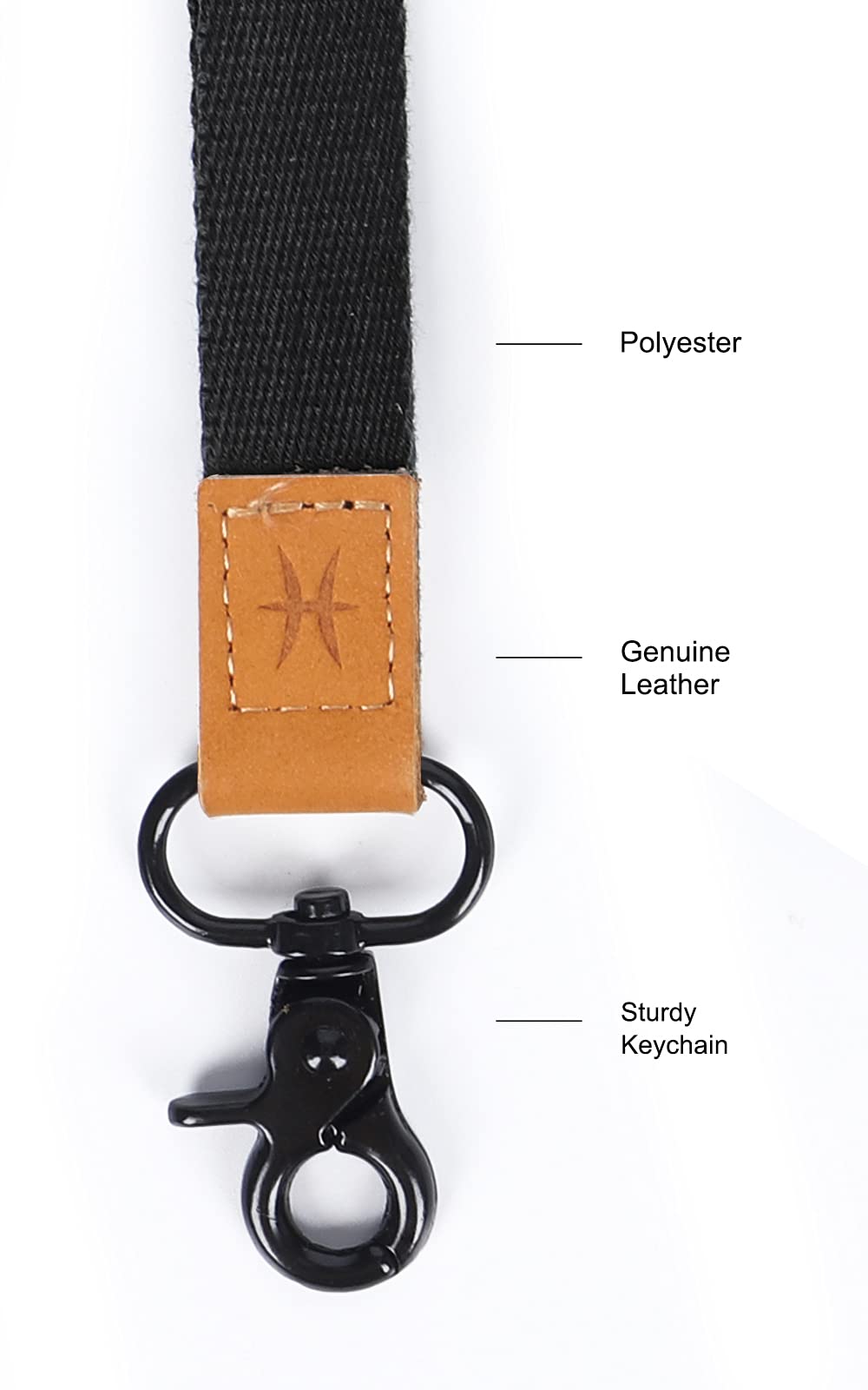 FORZEN Cool Neck Strap Key Chain Holder for Women Men,Lanyards for Keys Wallet and ID Badge (Flower-F)