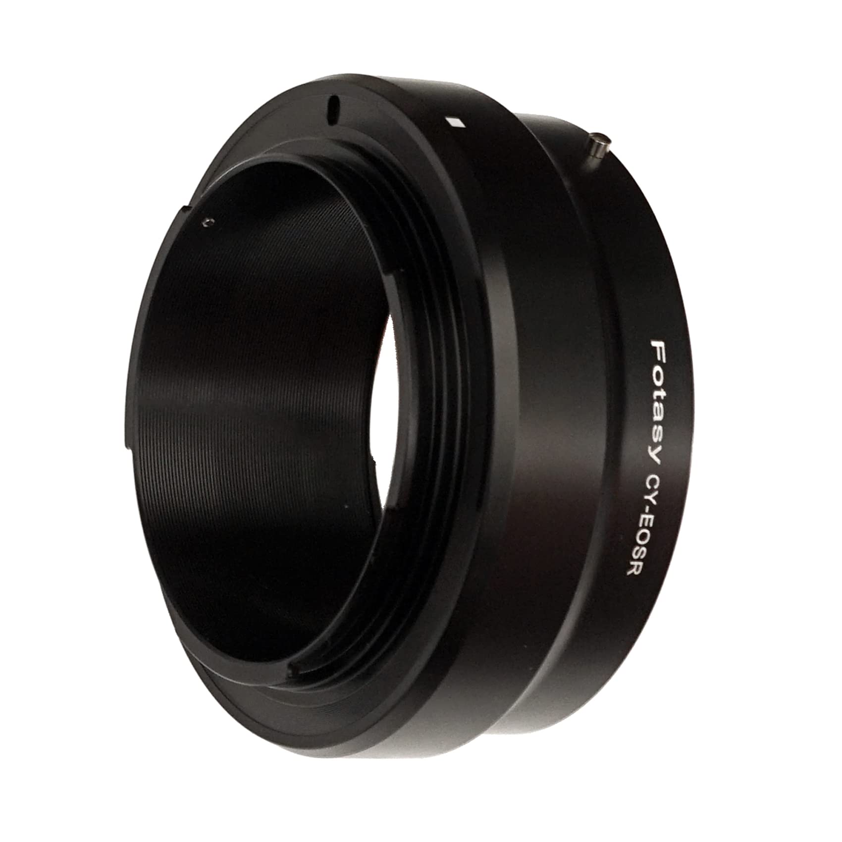 Fotasy Contax Yashica C/Y Lens to Cannon EOS RF Mount Adapter, CY EOS R Adapter, C/Y RF Ring, Infinity Focus, Compatible with Canon EOS R Mirrorless Camera EOS R RP Ra R3 R5 R6 R7 R10