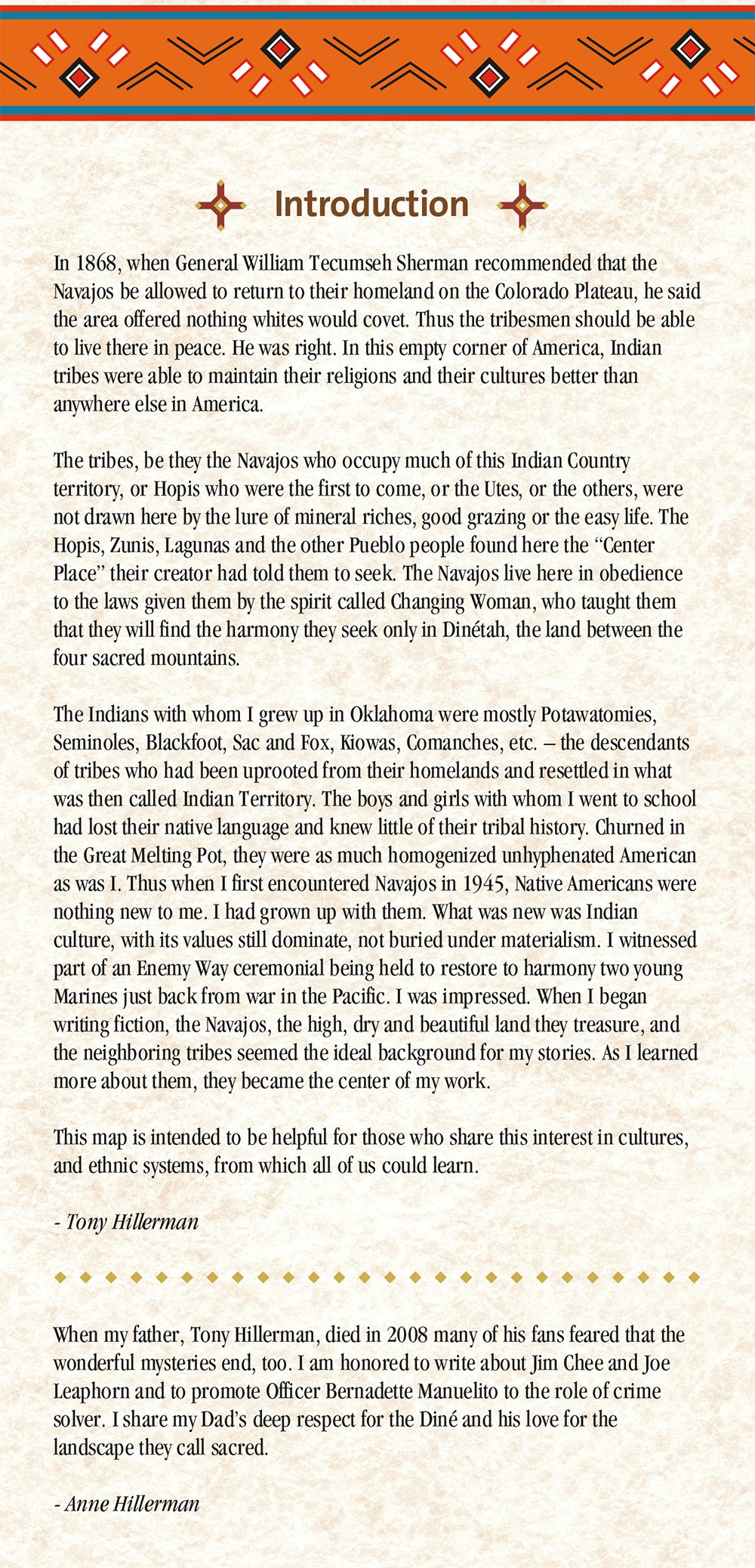The Hillerman Indian Country Map And Guide
